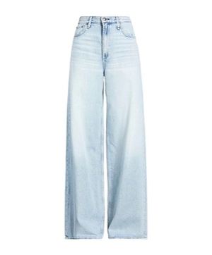 Rag & Bone Medium Wash Wide-leg Jeans - Blue