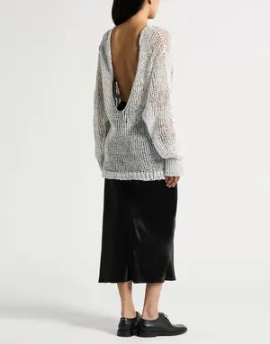 MAISON MARGIELA Two-tone Metallic Open-knit Jumper