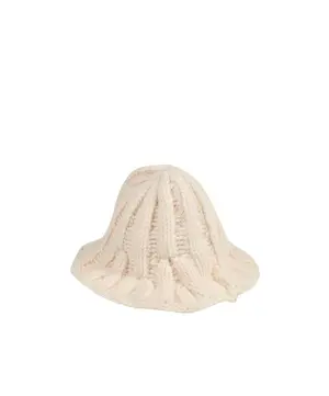 MAISON MARGIELA Knitted Bucket Hat - Nude