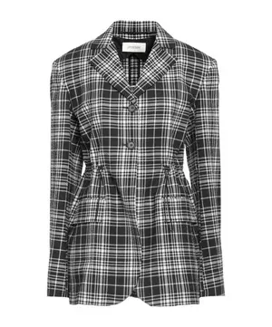 Sportmax Single-breasted Checked Blazer