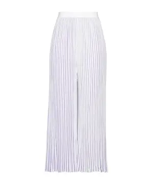 MAISON MARGIELA Two-tone Pleated Wide Leg Pants