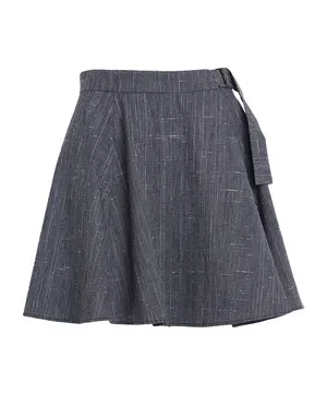 MAXCO. Max&co. Flared Mini Skirt With Buckle Detail