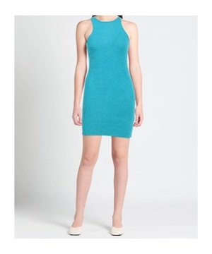 GANNI Sleeveless Knit Mini Dress