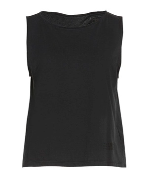 MAISON MARGIELA Solid-color Sleeveless T-shirt - Black