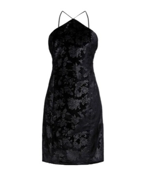 Rag & Bone Sleeveless Velvet Flower Dress - Black