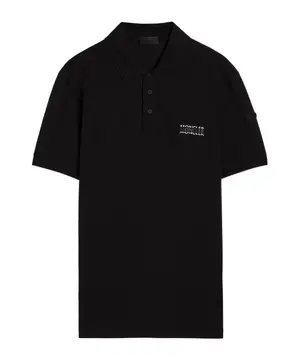 Moncler Logo-print Cotton Polo Shirt