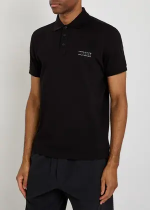 Moncler Logo-print Cotton Polo Shirt