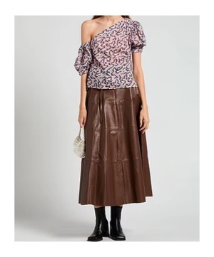 Isabel Marant Étoile One-shoulder Floral Print Top