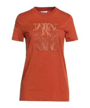 Max Mara Logo Crew Neck T-shirt - Brown