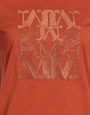 Max Mara Logo Crew Neck T-shirt - Brown