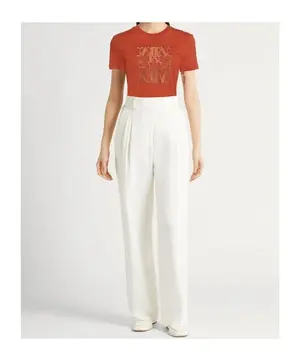 Max Mara Logo Crew Neck T-shirt - Brown