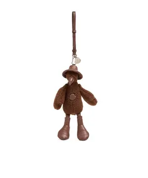 Moncler Monduck Teddy Key Holder - Brown