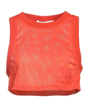 Max Mara Logo Crew Neck Vest - Orange