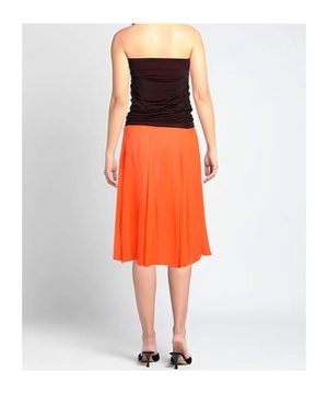 Tory Burch Two-tone Strapless Midi Dress