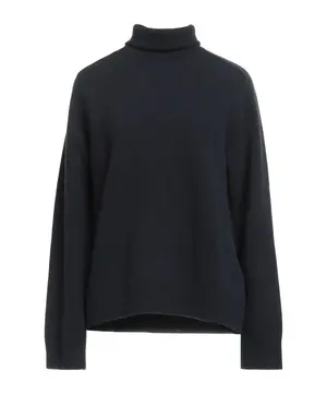 MAISON MARGIELA Solid Color Wool Turtleneck Sweater - Black