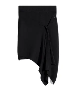 LEMAIRE Buttoned Skirt - Black