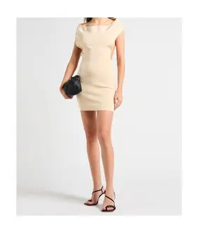 Jacquemus Short-sleeved Backless Mini Dress
