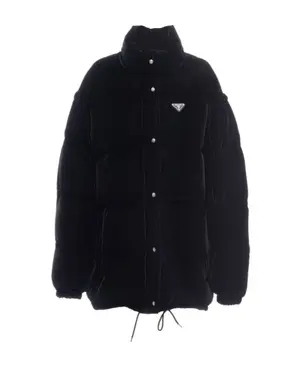 Prada Convertible Velvet Down Jacket
