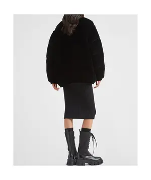 Prada Convertible Velvet Down Jacket
