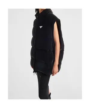 Prada Convertible Velvet Down Jacket