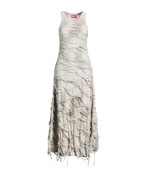 DIESEL® Minimalist Versatile Sleeveless Crew Neck Printed Dress