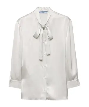 Prada Satin Crepe Shirt - White