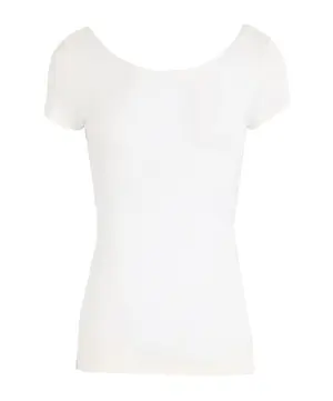 MAXCO. Lightweight Knit Short Sleeve Top - White