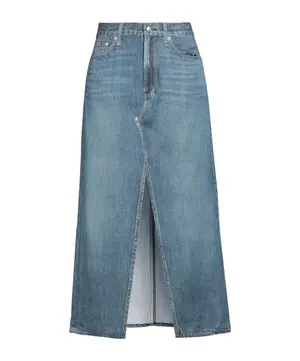 Rag & Bone Flared Denim Maxi Skirt