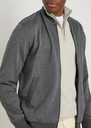 Brunello Cucinelli Zip-through Cotton-blend Sweatshirt