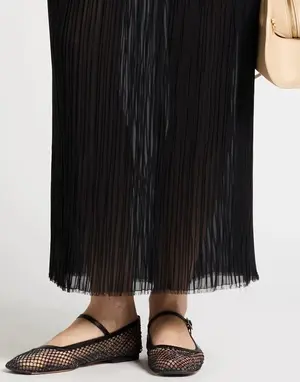 MAISON MARGIELA Pleated Maxi Skirt