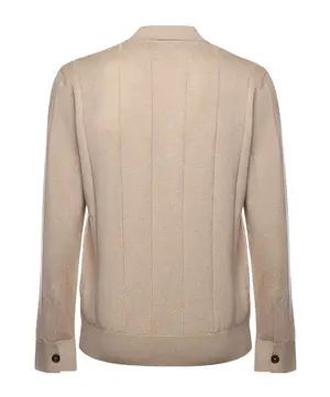 Eleventy Long-sleeved Knitted Polo Shirt