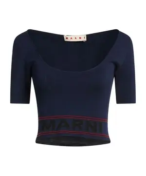 Marni Multicolor Cropped Knit Top