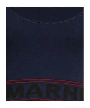 Marni Multicolor Cropped Knit Top