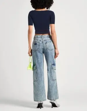 Marni Multicolor Cropped Knit Top