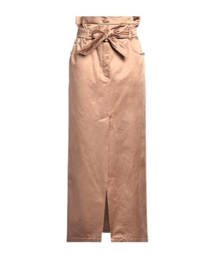 Max Mara Satin Maxi Skirt With Belted Waist
