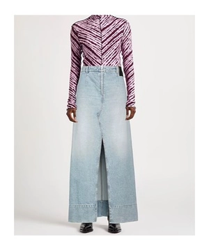 Sportmax Denim Maxi Skirt