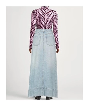 Sportmax Denim Maxi Skirt