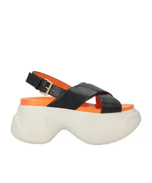 Marni Leather Block Heel Sandals - White