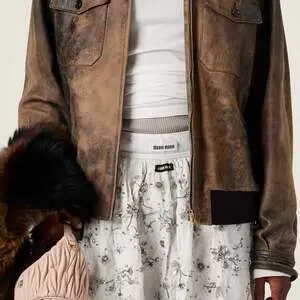 Miu Miu Embroidered Duchesse Skirt