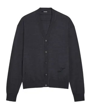 Jacquemus Le Cardigan Merino Wool-blend Cardigan - Black