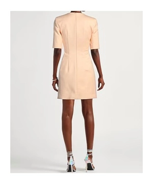 Sportmax Sheath Dress With Short Sleeves And Round Neck