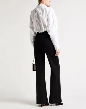 MAISON MARGIELA Wide-leg Trousers With Satin Trim