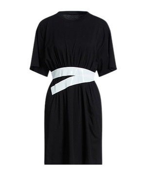 MAISON MARGIELA Printed Jersey Crewneck Dress - Black