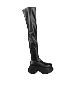 Marni Over The Knee Wedge Boots With Pointed Toe