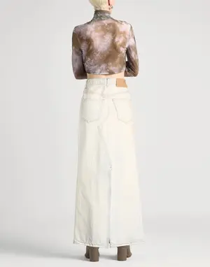 MAISON MARGIELA Tie-dye Flared Denim Skirt