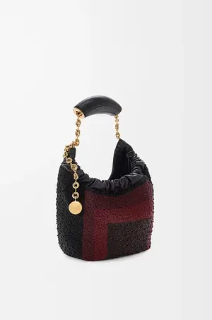 Loewe Mini Beaded Leather Squeeze Bag