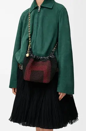 Loewe Mini Beaded Leather Squeeze Bag