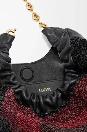 Loewe Mini Beaded Leather Squeeze Bag