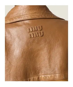 Miu Miu Suede And Leather Paneled Jacket