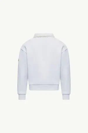 Moncler Cotton Fleece Sweatshirt With Collared Neckline